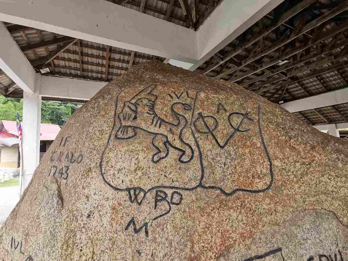 Batu Bersurat / Sacred Rock / Tiger Rock in Pangkor Island (Pulau Pangkor)